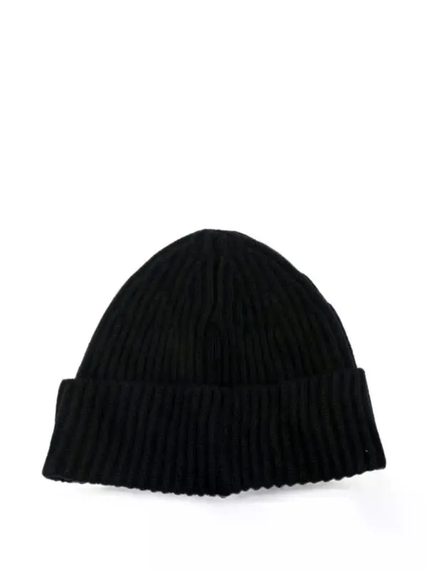 Stone Island Logo-patch Ribbed-knit Beanie Hat