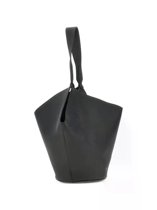 Khaite Lotus Grained Leather Shoulder Bag