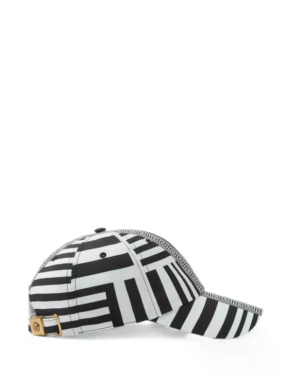 Versace Greca-print Baseball Cap - White