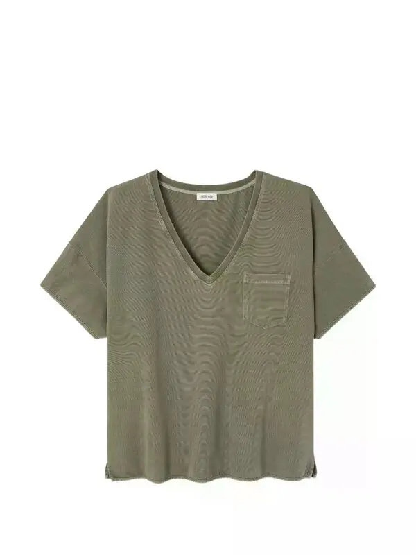 American Vintage Lycaz V-neck T-shirt - Green