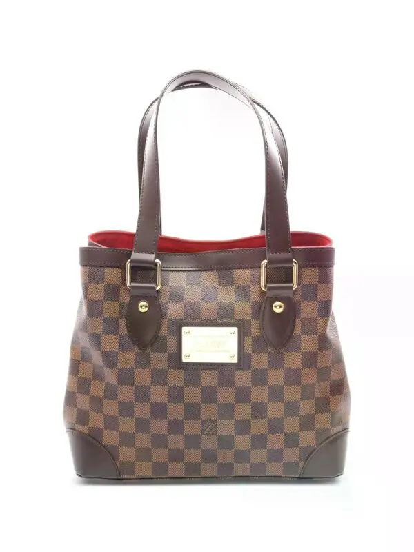 LOUIS VUITTON Damier Ebene Hampstead Tote Bag - Brown