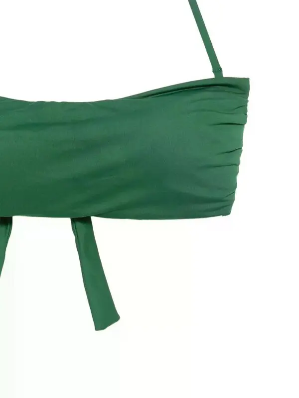 FISICO Ruched Detail Halterneck Bikini Top - Green