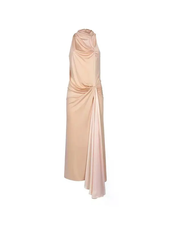 Valentino Garavani Draped Asymmetric-hem Dress - Pink