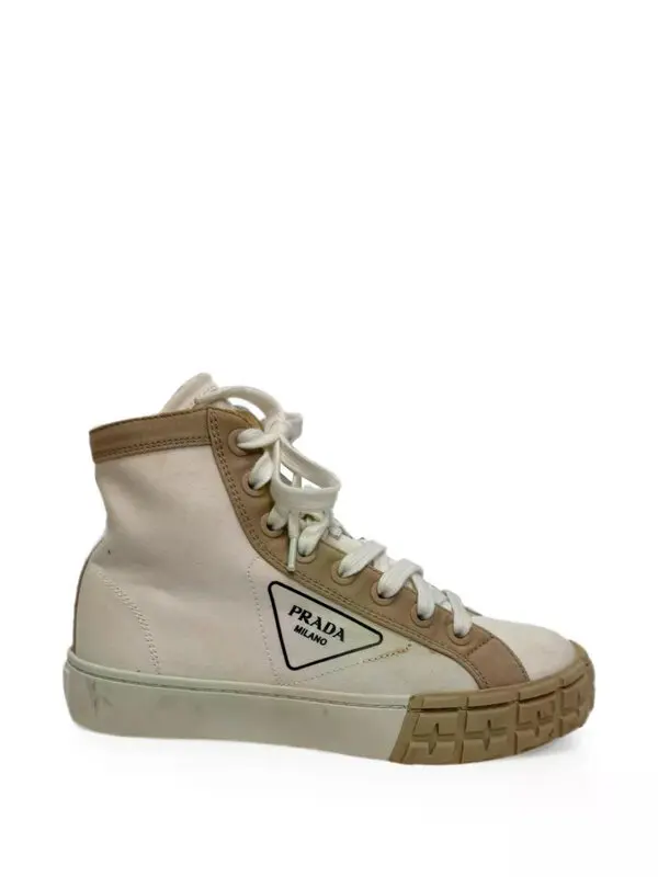 Prada Gabardine High-top Sneakers - White