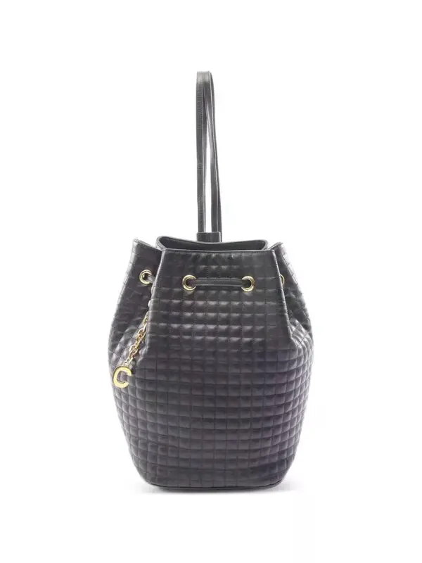 Celine Small Quilted C-charm Backpack - Black