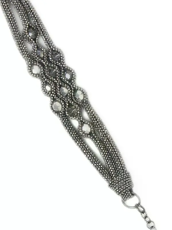 Peserico Multi-strand Crystal Embellished Bracelet