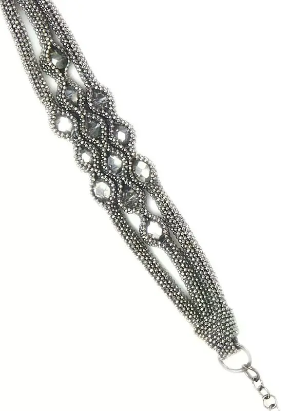 Peserico Multi-strand Crystal Embellished Bracelet