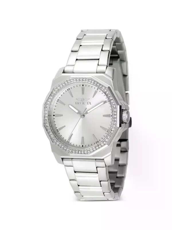 INVICTA Speedway 34mm Watch With Crystal-embellished Bezel - Silver