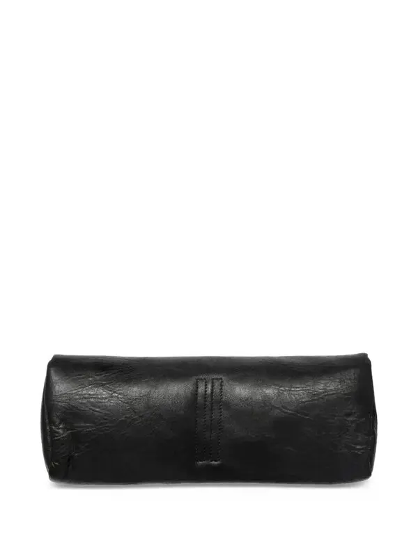Rick Owens Logo-debossed Padded Leather Clutch - Black