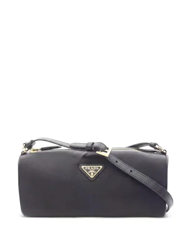 Prada Re-nylon Saffiano Shoulder Bag - Black