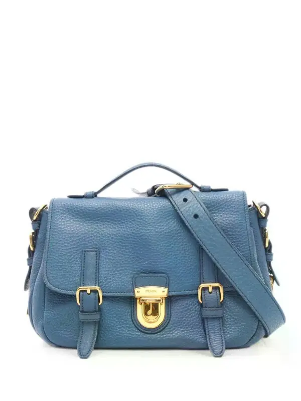 Prada 2000s Logo-detail Two-way Handbag