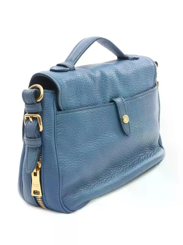 Prada Logo-detail Two-way Handbag - Blue
