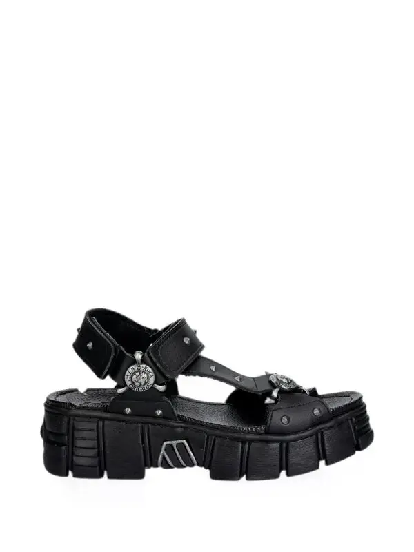 NEW ROCK Stud-embellished Chunky-sole Sandals