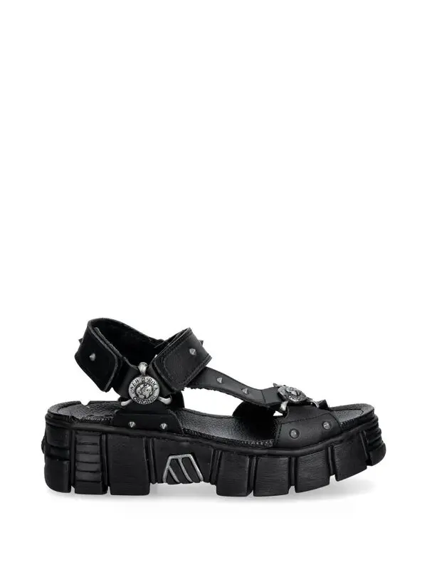 NEW ROCK Stud-embellished Chunky-sole Sandals