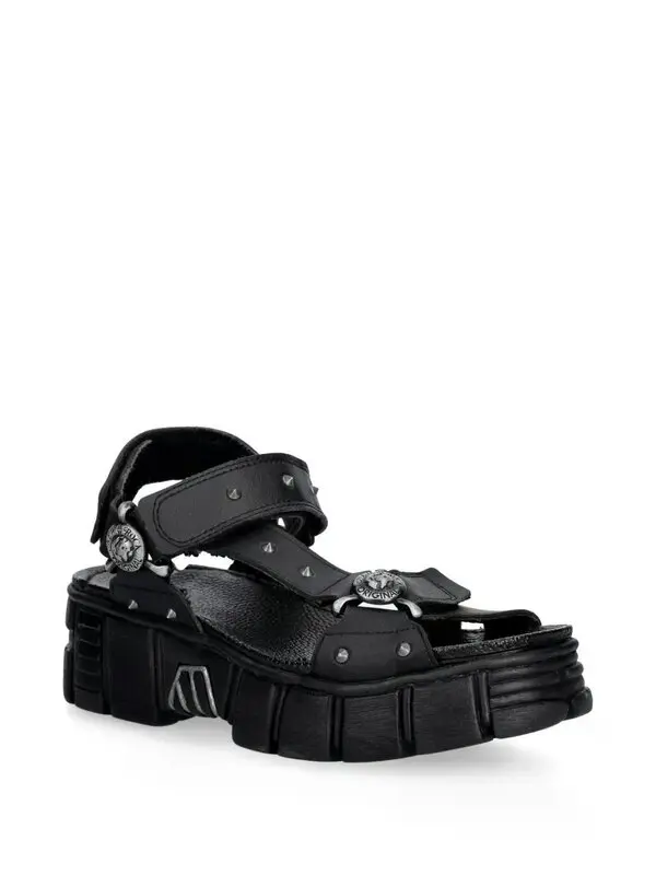NEW ROCK Stud-embellished Chunky-sole Sandals