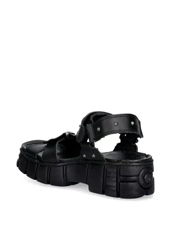 NEW ROCK Stud-embellished Chunky-sole Sandals