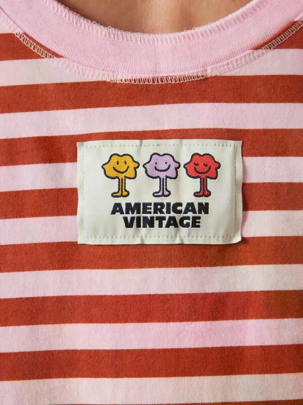 American Vintage Striped Sleeveless Mini Dress