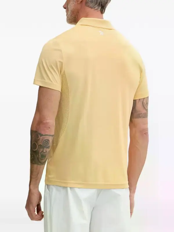 Lacoste X Novak Djokovic Logo-patch Polo Shirt - Yellow