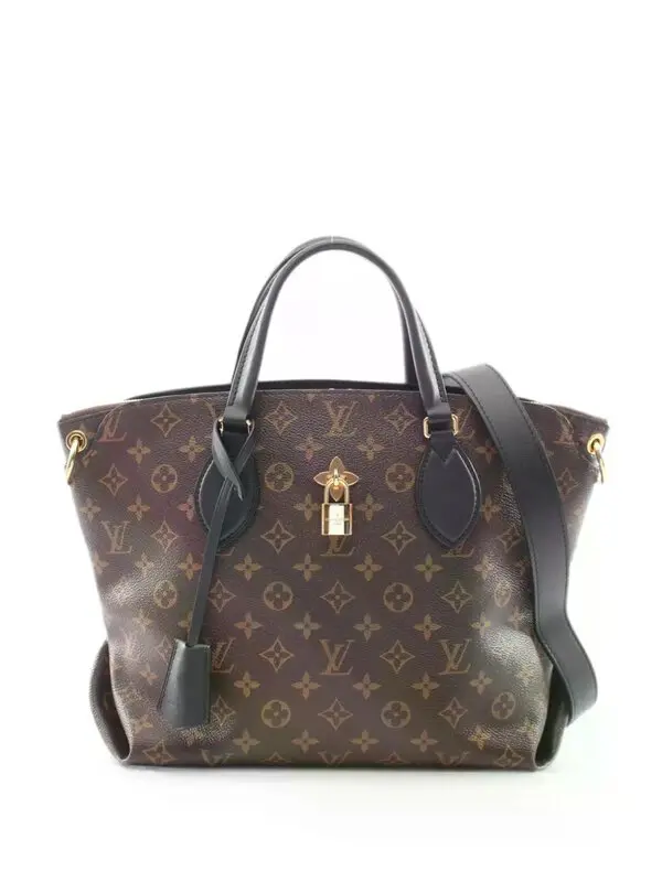 LOUIS VUITTON Monogram Flower Tote Bag - Brown