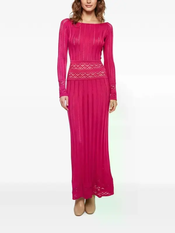 Elisabetta Franchi Rib-knit Maxi Dress
