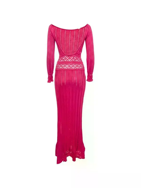 Elisabetta Franchi Rib-knit Maxi Dress