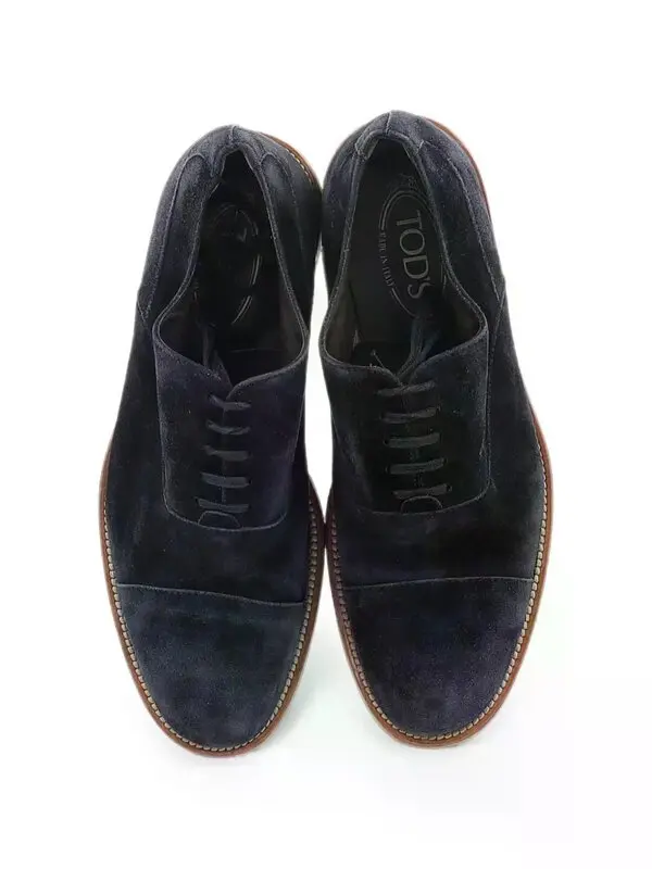 TOD'S Lace-up Suede Oxford Shoes