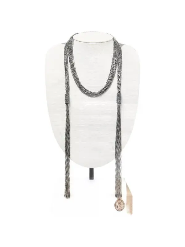 Peserico Multi-strand Tassel Necklace