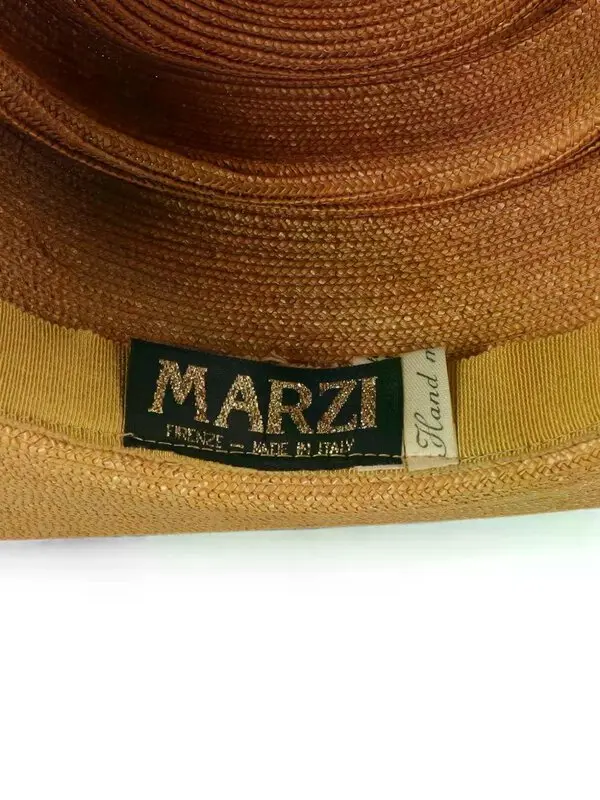 MARZI Wide Brim Sun Hat With Bow Detail