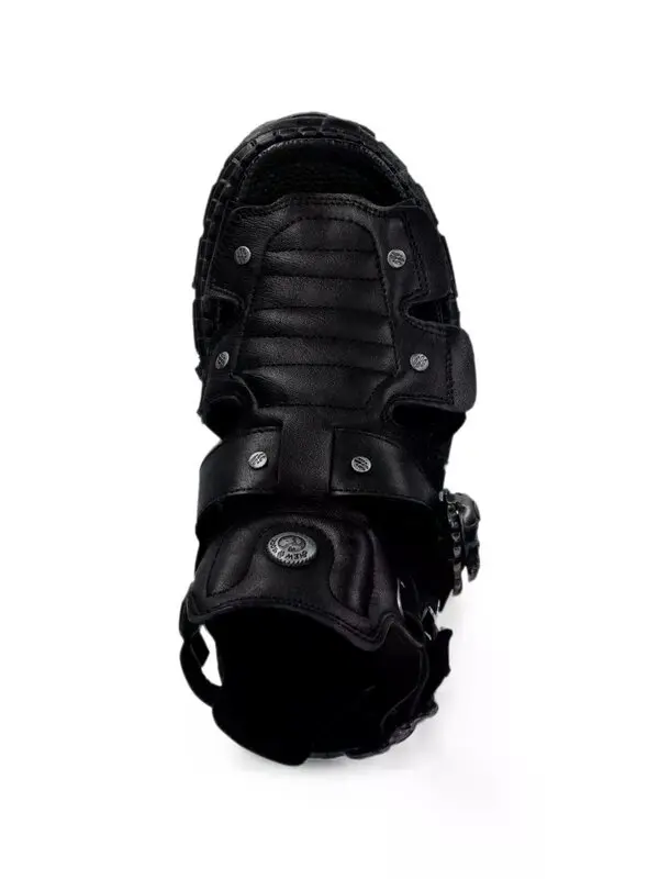 NEW ROCK Skull-embellished Platform Sandals