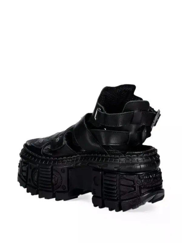 NEW ROCK Skull-embellished Platform Sandals