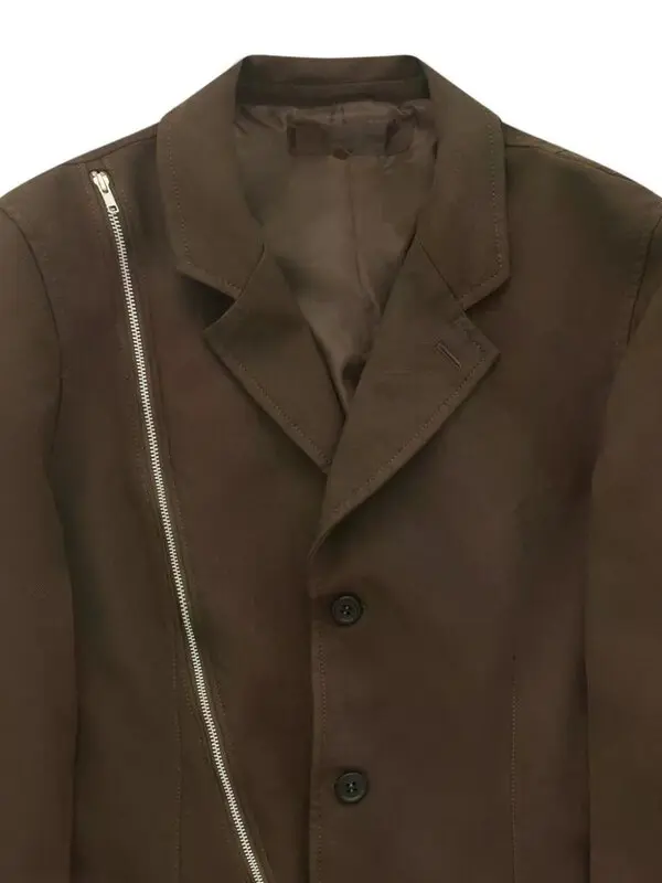 Comme Des Garçons Zip-detail Twill Jacket
