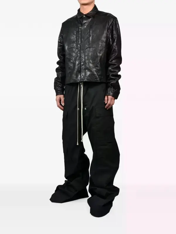 Rick Owens Crinkled Leather Jacket