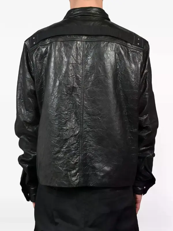 Rick Owens Crinkled Leather Jacket
