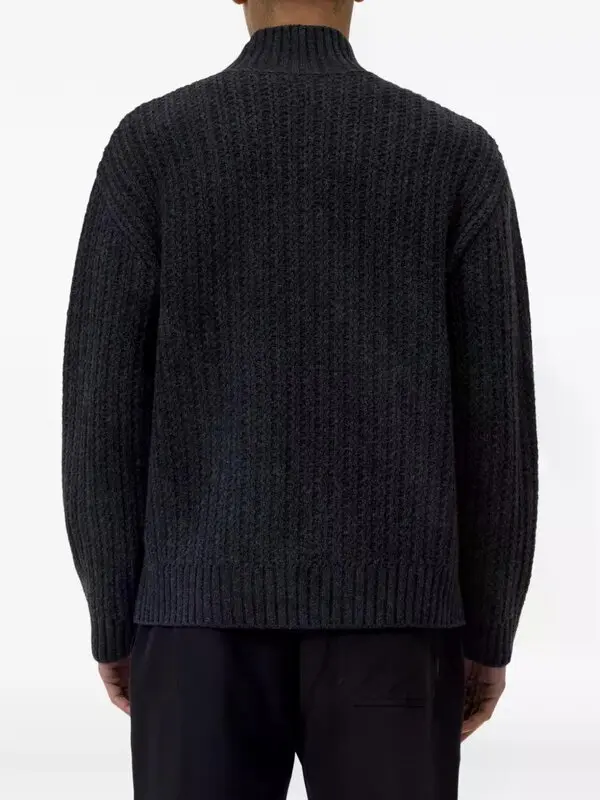 Closed Ribbed-knit Sweater
