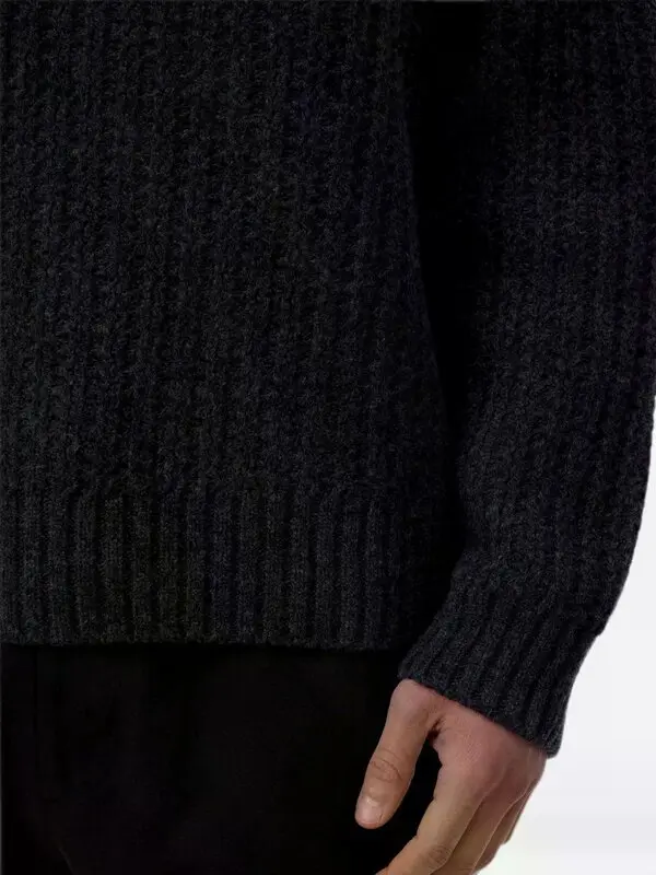 Closed Ribbed-knit Sweater