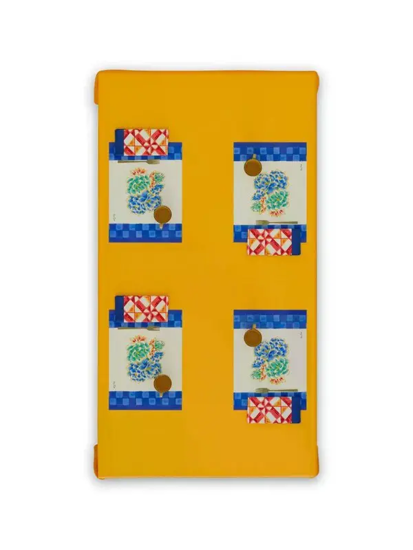 LISA CORTI Positano Checkered-trim Placemats