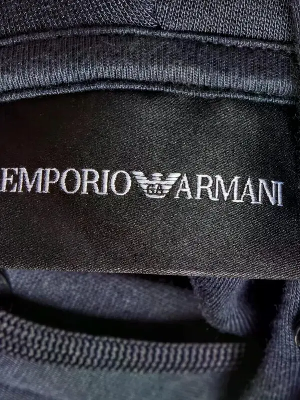 Emporio Armani Striped-detail Hoodie