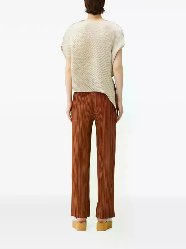 Issey Miyake Pleated Asymmetric Blouse
