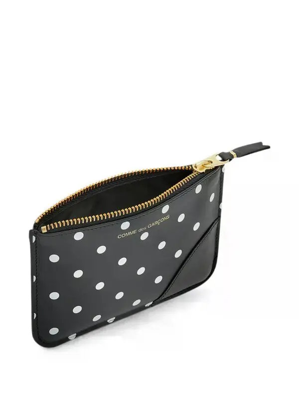 Comme Des Garçons Polka Dot Zip Wallet