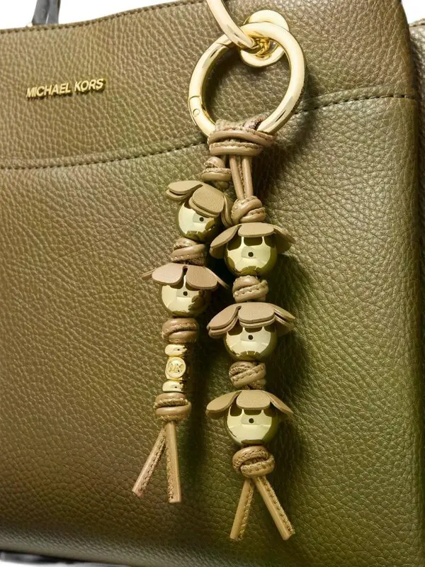 Michael Kors Floral Beaded Bag Charm