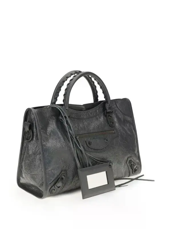 Balenciaga Le City Leather Tote Bag - Grey