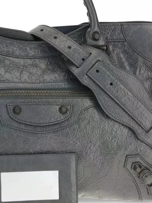 Balenciaga Le City Leather Tote Bag - Grey