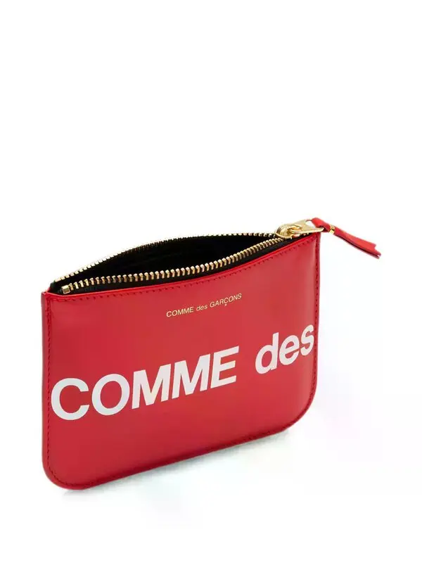 Comme Des Garçons Huge Logo Zip Pouch