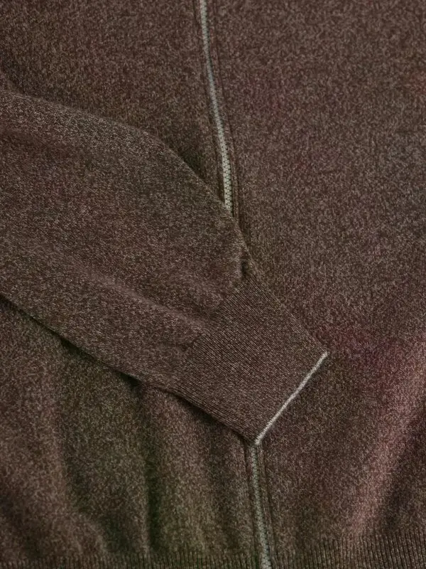 Brunello Cucinelli Zip-up Ribbed-trim Sweater