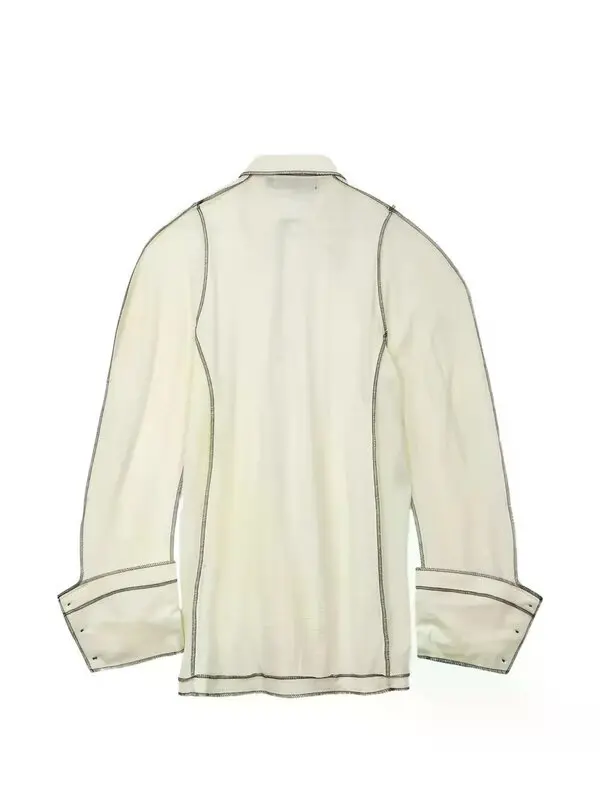 CHRISTOPHER NEMETH Contrast-stitch Wide-cuff Shirt