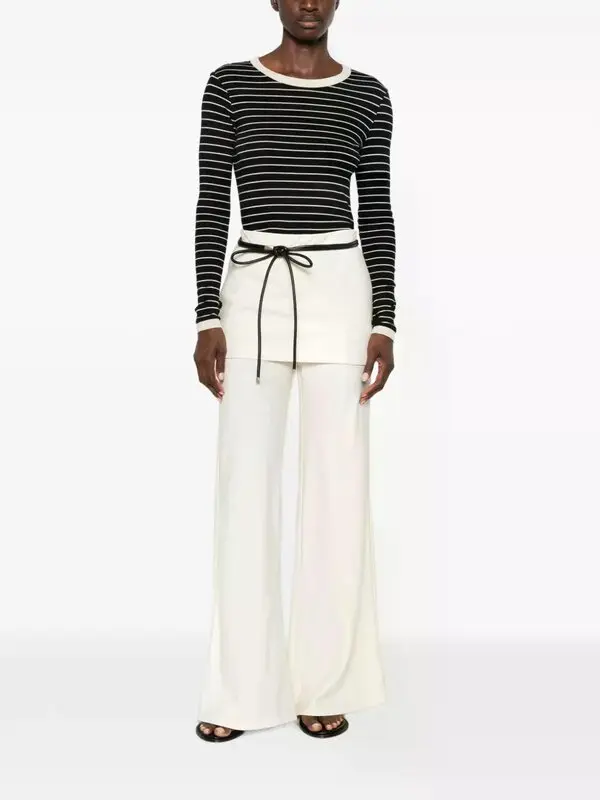 Enza Costa Twill Apron-style Trousers