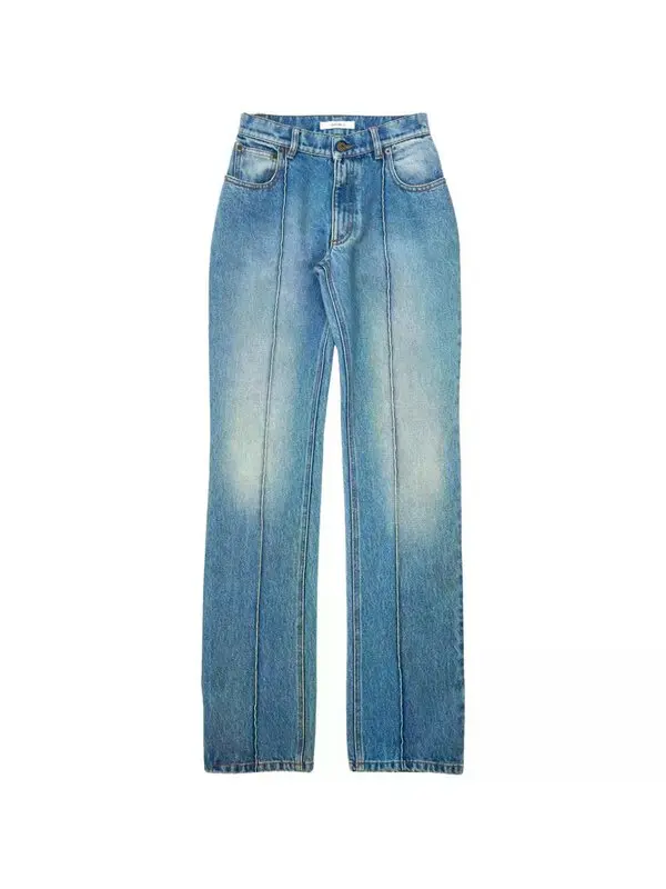 TORISHÉJU Straight-leg Jeans With Contrast Stitching
