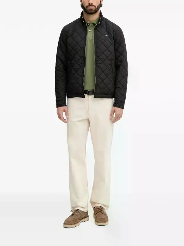 Gant Logo-embroidered Piqué Polo Shirt