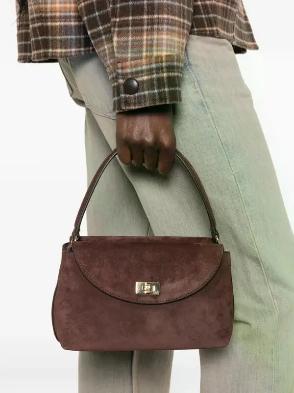 Sandro Le Mini Grand Bazaar Suede Tote Bag