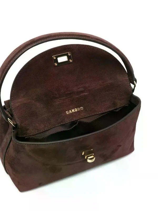 Sandro Le Mini Grand Bazaar Suede Tote Bag